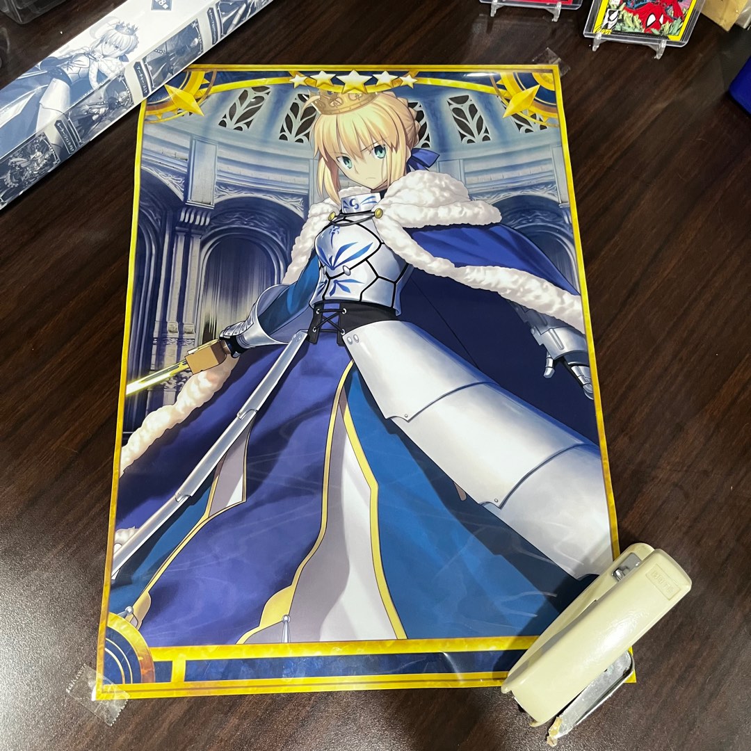 Fate Grand Order | Official FGO Clear Poster Chara | Altria Pendragon Saber, Hobbies & Toys ...