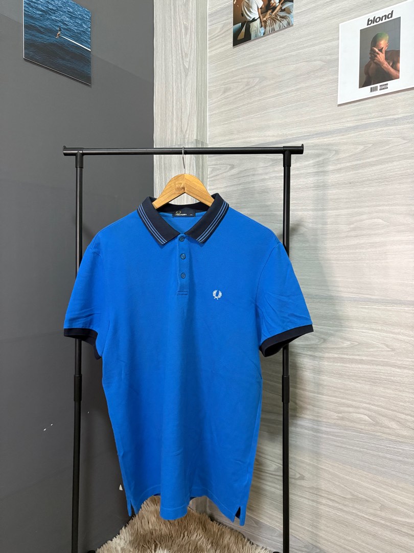 Fred perry royal blue tipped, Men's Fashion, Tops & Sets, Tshirts ...