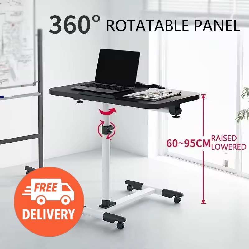 [FREE DELIVERY] Rotatable Laptop Desk | Adjustable Height Laptop Table ...