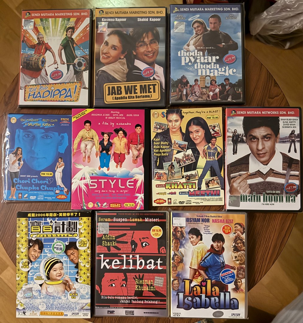 [FREE] Original VCD Giveaway Shah Rukh Khan / Kajol / Rani Mukherjee / Salman Khan / Saif Ali ...