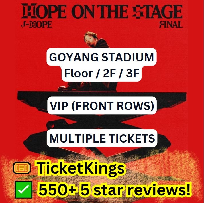 [FRONT ROWS] JHOPE GOYANG CONCERT TICKETS, Tickets & Vouchers, Event ...