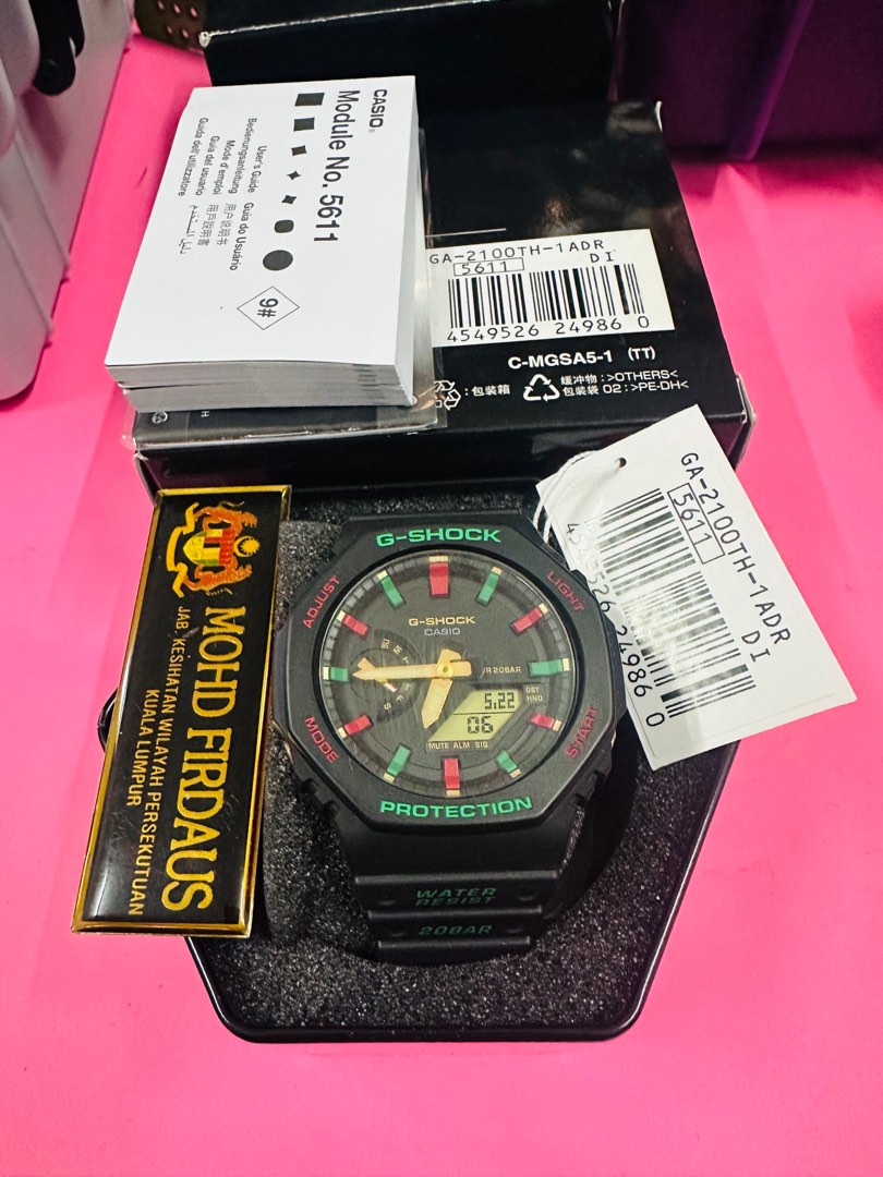 GA2100TH TMJ Rasta, Men's Fashion, Watches & Accessories, Watches on ...