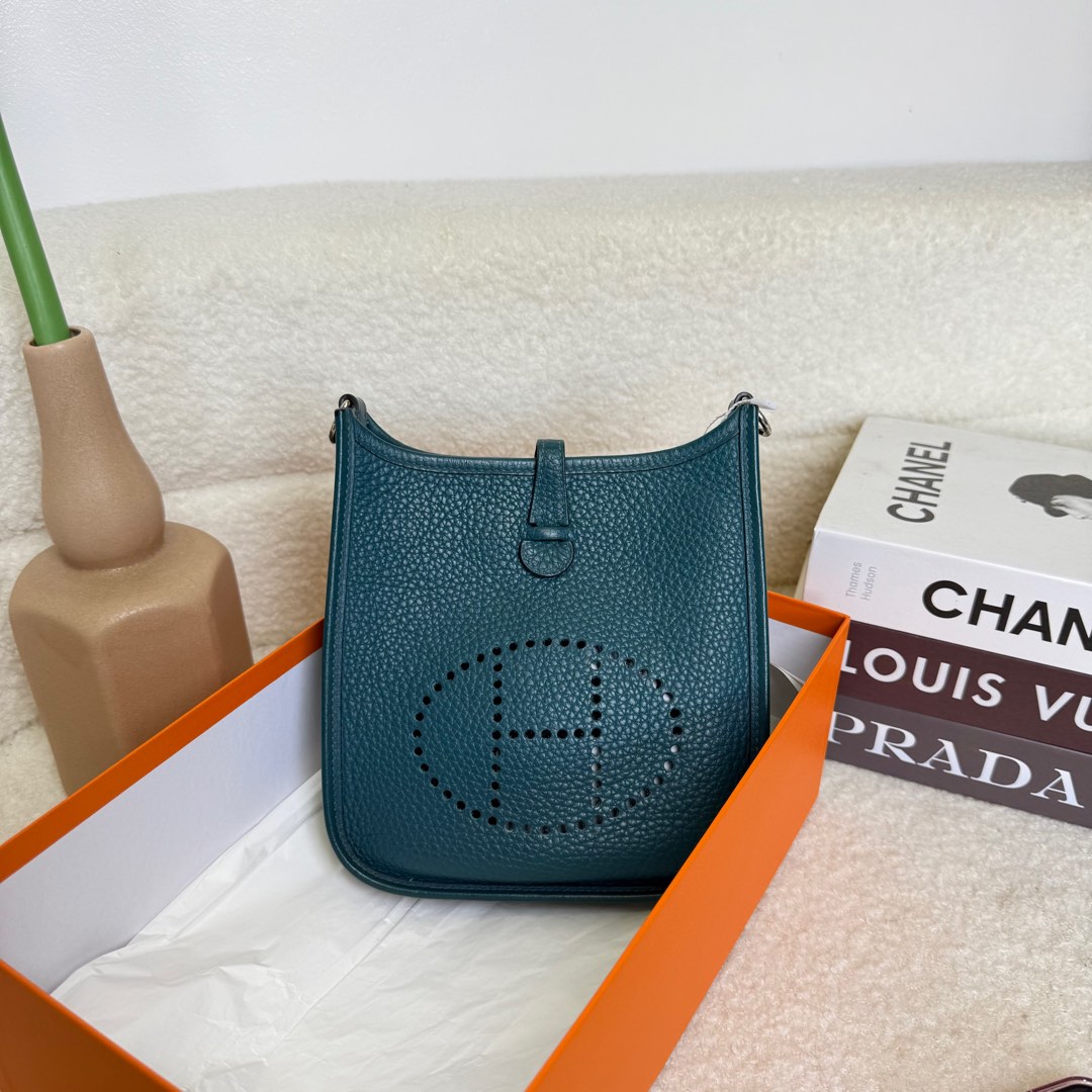 Hermes TPM Blue Green, Luxury, Bags & Wallets on Carousell