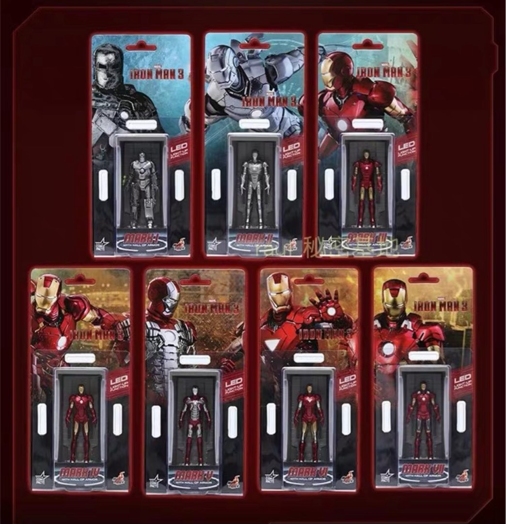 HOT TOYS HT IRON MAN 3 HALL OF ARMOR MINIATURE SET, Hobbies & Toys ...
