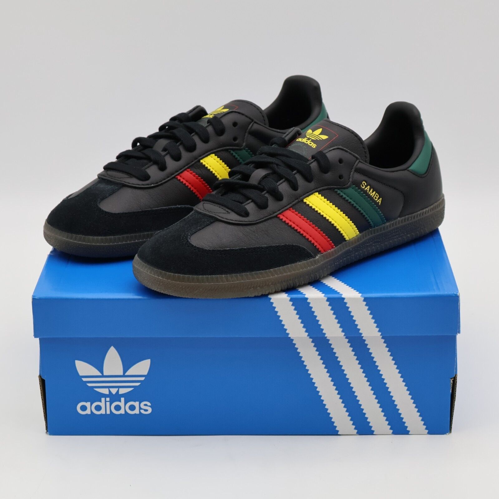 IH3119 adidas Originals Samba OG Rasta Core Black Green Yellow Red (Men ...