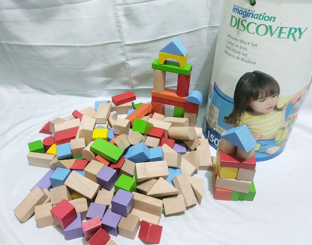 Imaginarium Discovery - Wooden Blocks 150 Pieces, Hobbies & Toys, Toys ...