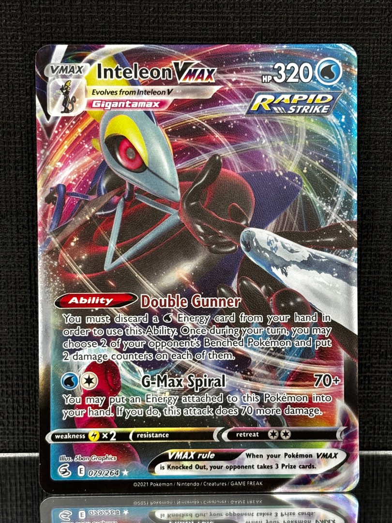 Inteleon vmax #79 Fusion Strike, Hobbies & Toys, Toys & Games on Carousell