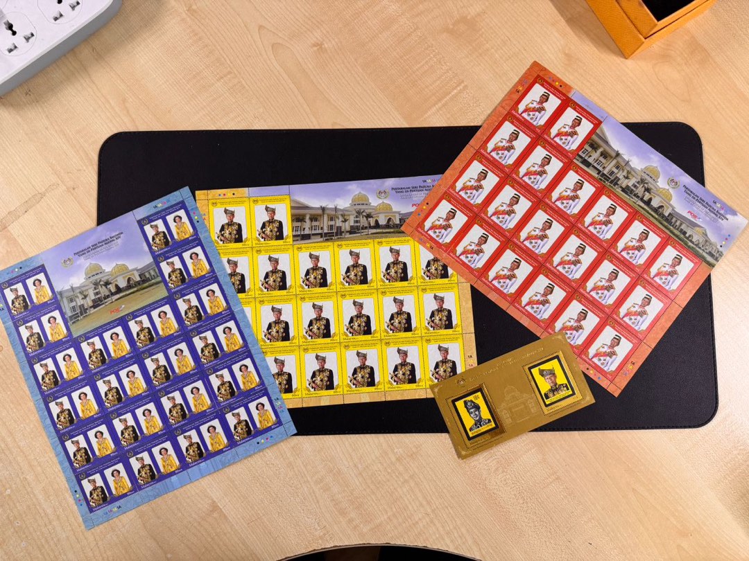 [ITEM RARE] Set Setem Peringatan - Pertabalan Yang di-Pertuan Agong ke ...