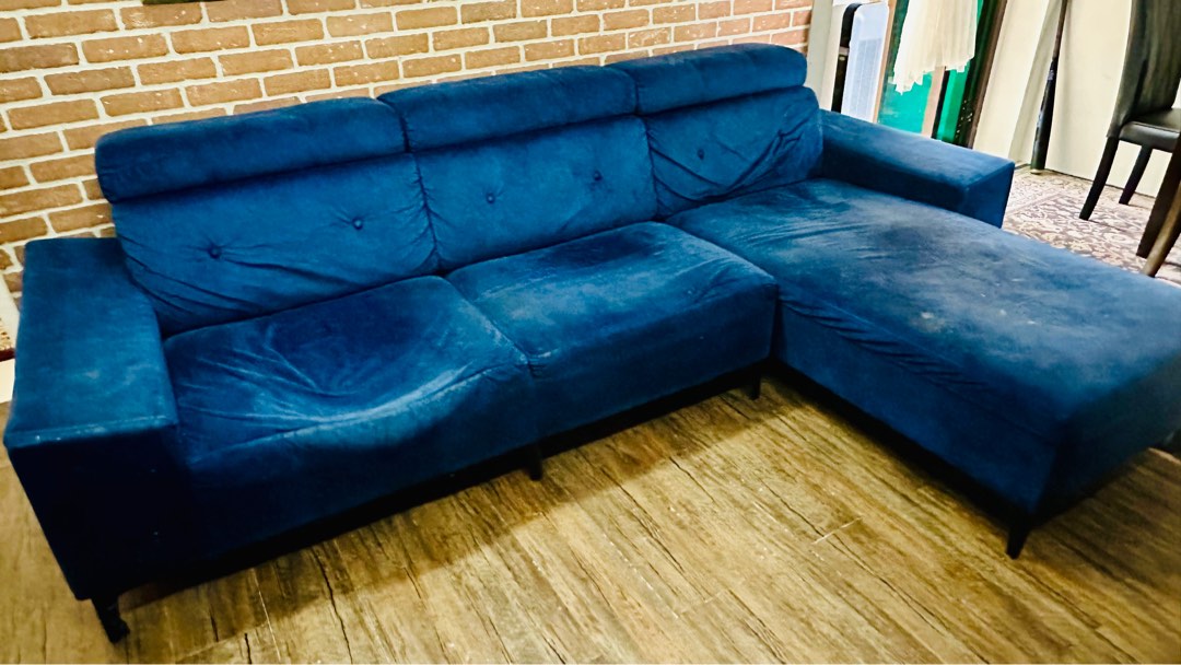 L shaped 9ft sofa, Furniture & Home Living, Furniture, Sofas on Carousell