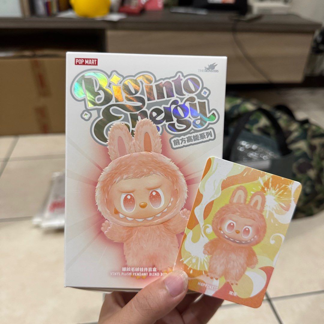 Labubu V3 Big Into Energy ( Happiness ), Hobbies & Toys, Toys & Games ...