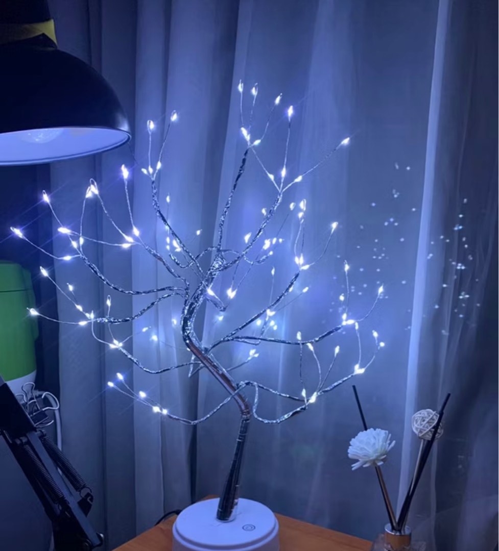 Lampu Tidur Aesthetic Model Pohon Ranting Unik Colokan USB / Tenaga ...