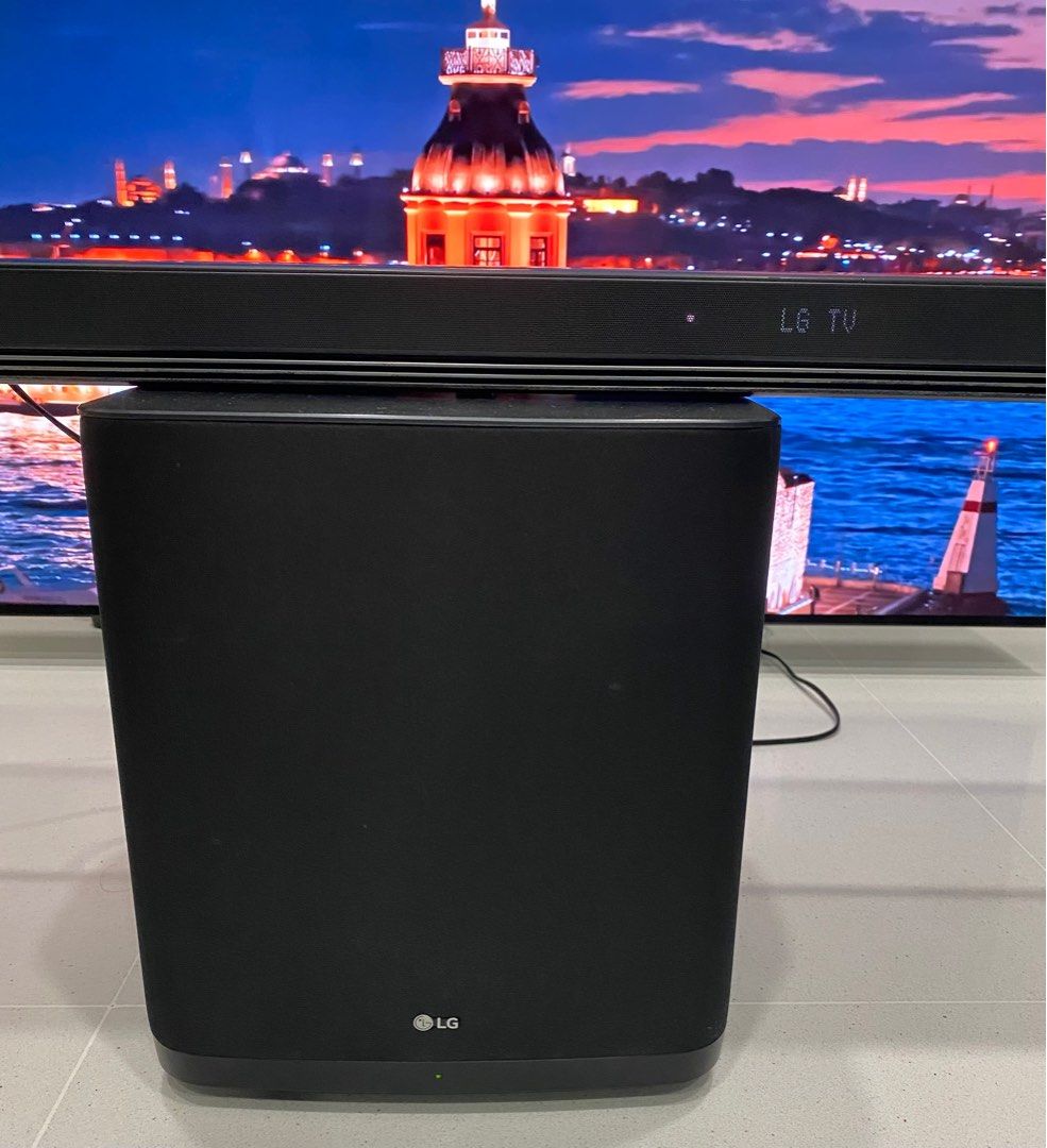 LG SJ9 5.1.2 ch High Resolution Sound Bar with Dolby Atmos, Audio ...