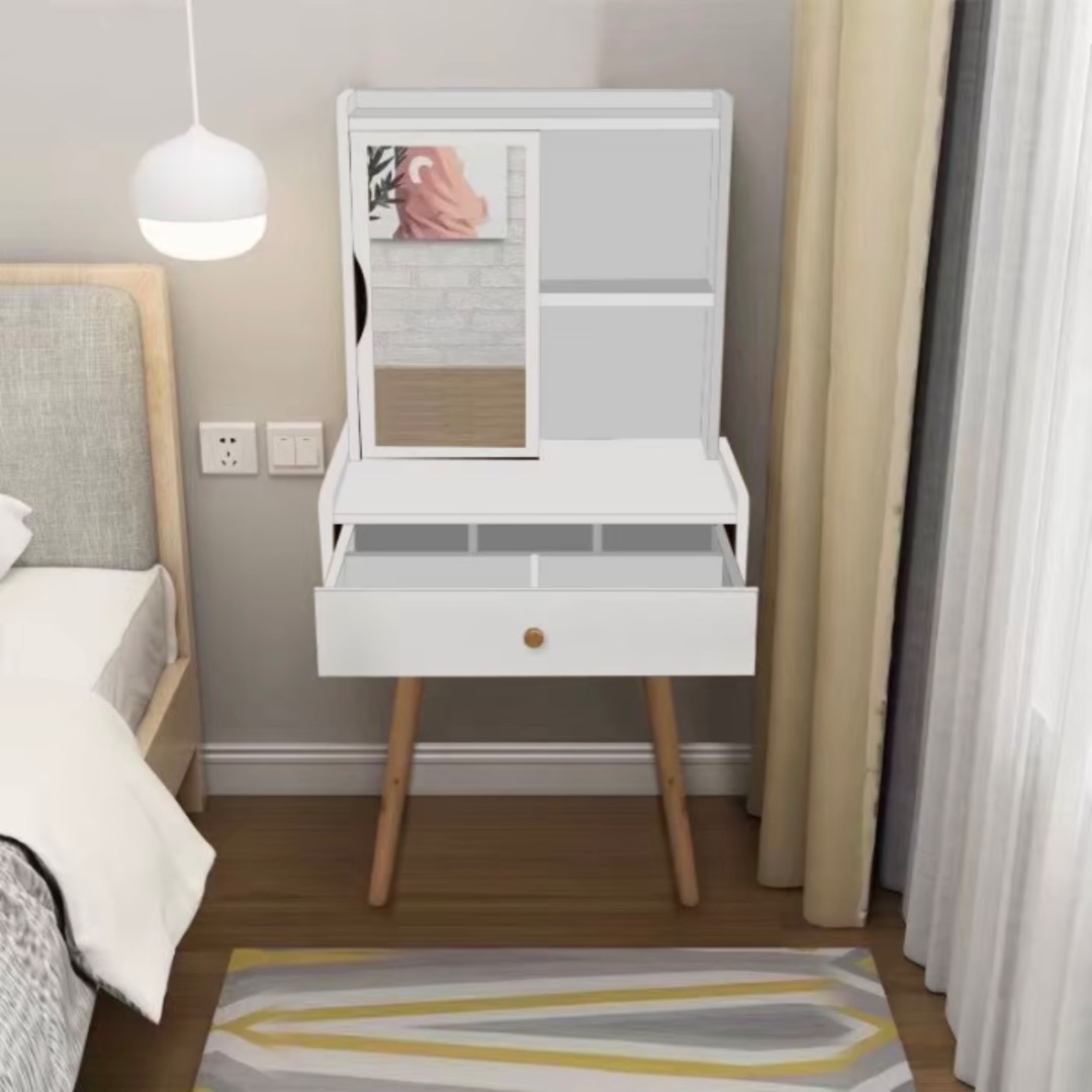 Makeup Table Desk | Bedroom Vanity Table | Mirror Table Storage ...