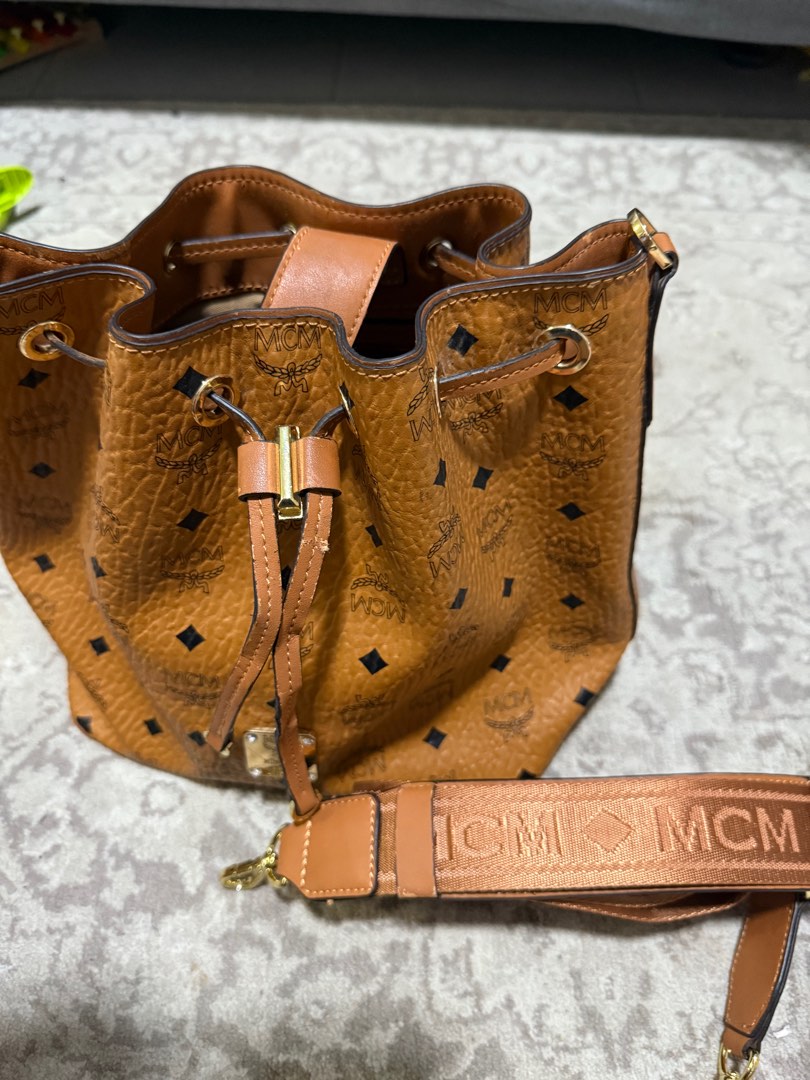 MCM bucket, Women's Fashion, Bags & Wallets, Shoulder Bags on Carousell