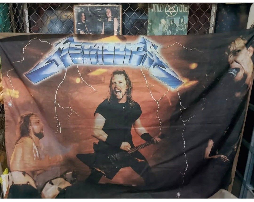 Metallica poster flag metalhead pantera iron maiden guns n roses ...