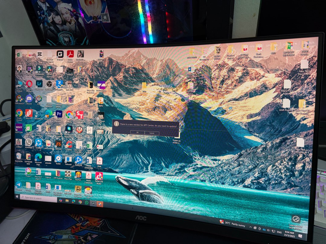 Monitor AOC gaming model 27G2G3 (Screen problem), Computers & Tech ...