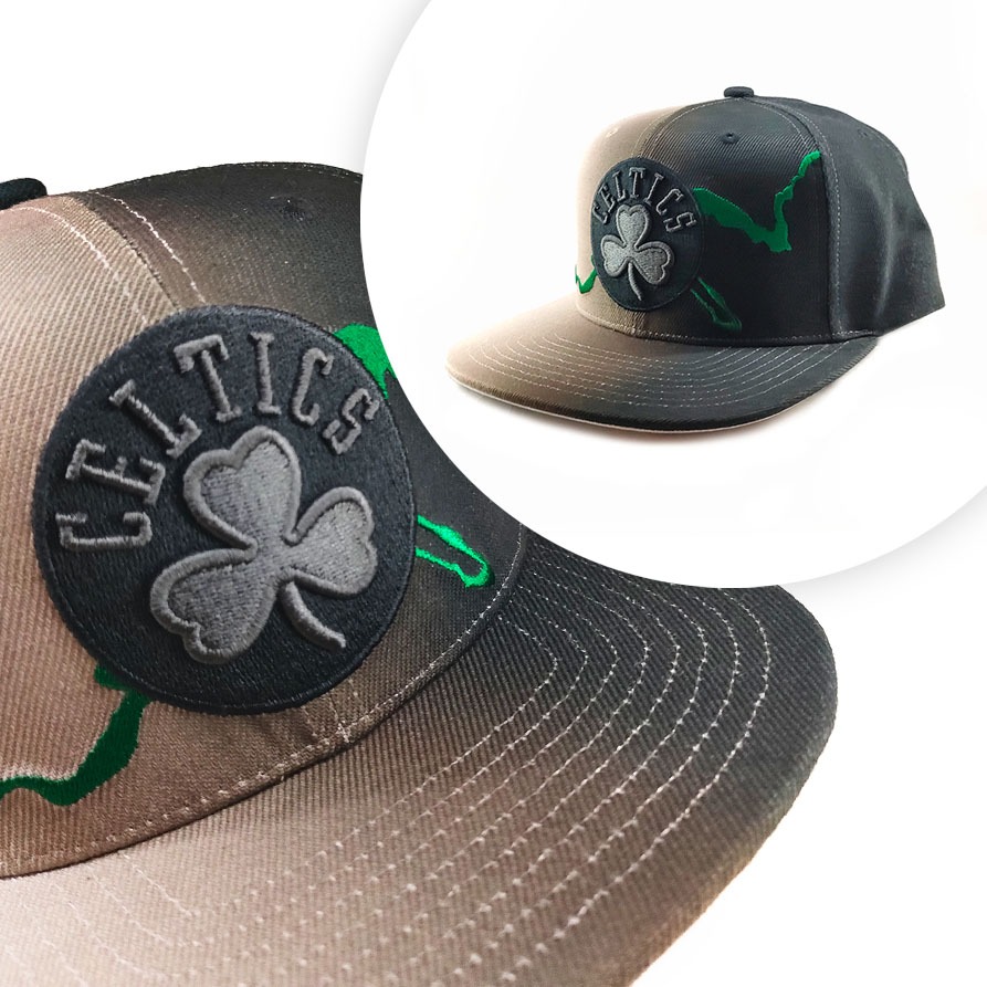NBA Boston Celtics Cap - Black White Gradient, Men's Fashion, Watches ...