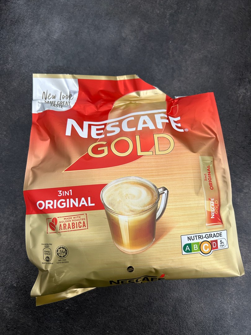 Nescafe Gold 3 in 1 Original Arabica, Food & Drinks, Beverages on Carousell