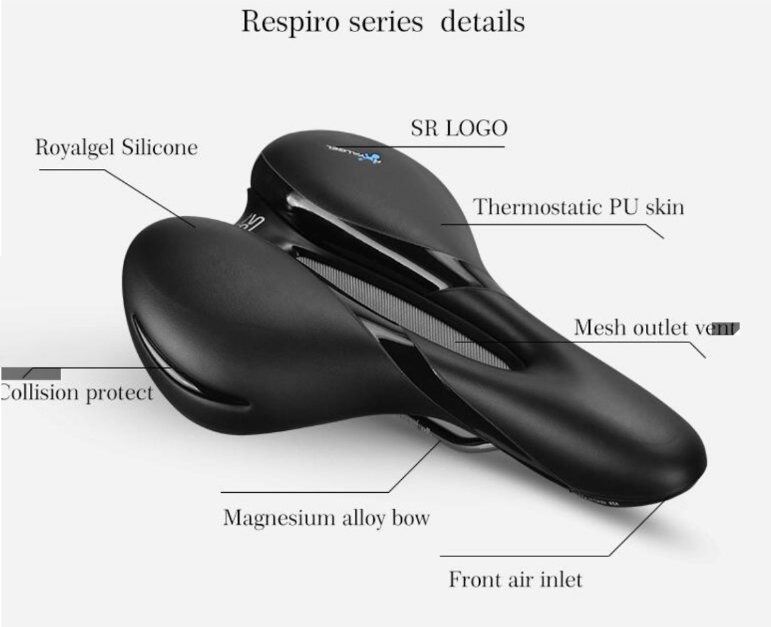Selle Royale Bike Saddle Silicone Gel Pad Bike Seat, Breathable Cushion ...