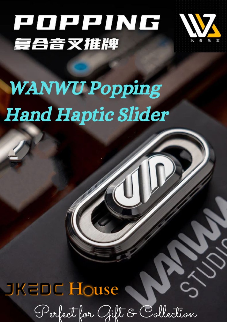 New WANWU Popping Stainless Steel Hand Fidget Haptic Push Slider | New ...