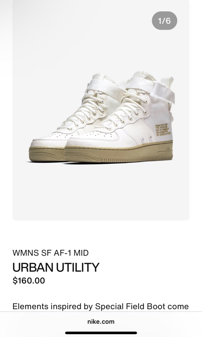 Nike White Goddess of Victory, Fesyen Pria, Sepatu , Sneakers di Carousell