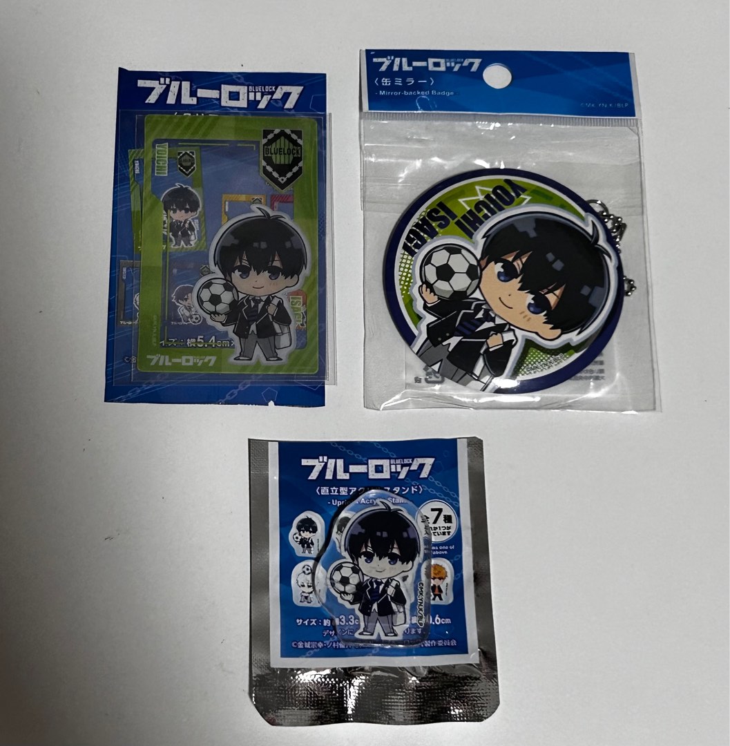 OFFICIAL! (only selling as a set!) blue lock daiso isagi set, Hobbies ...