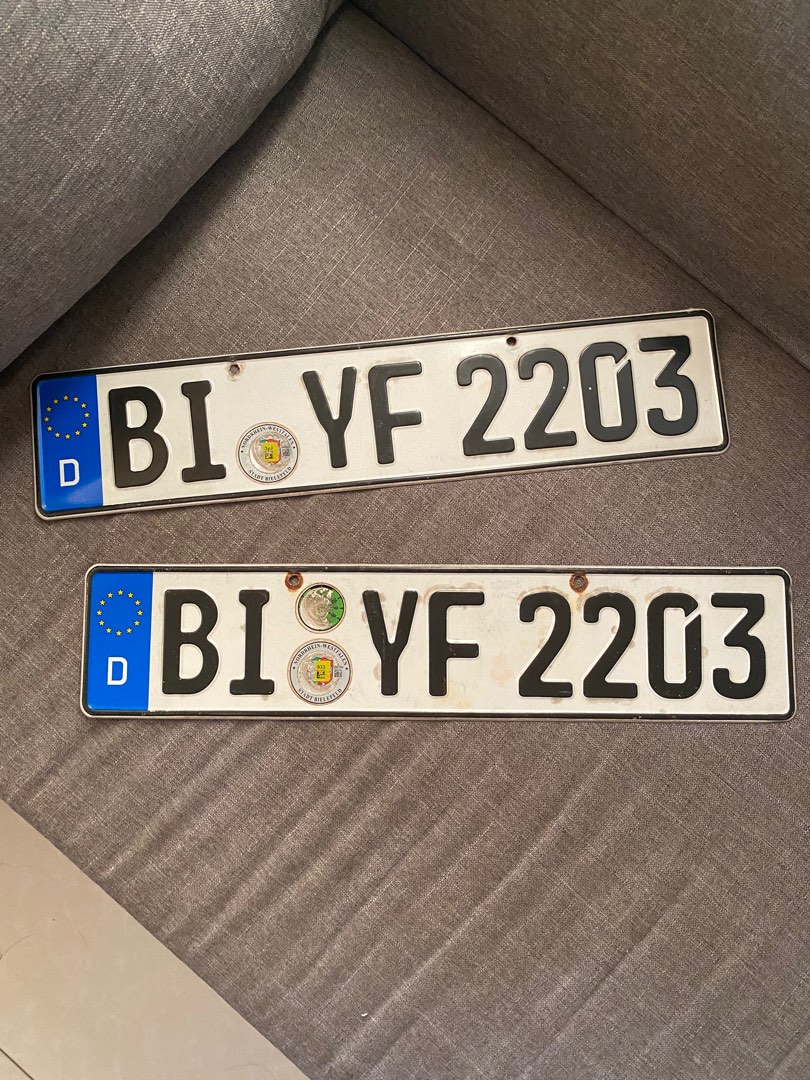 Original Euro Plate, Car Parts & Accessories, Body Parts and ...
