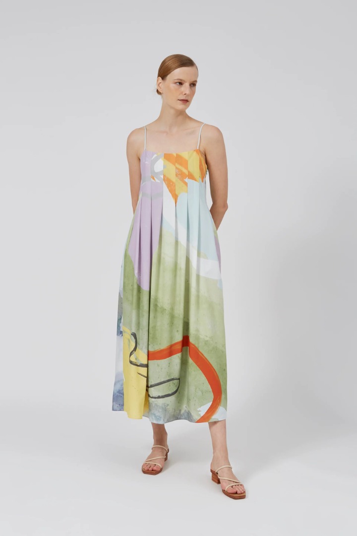 OSN Coast Pleated Tent Dress, Women's Fashion, Dresses & Sets, Dresses on Carousell