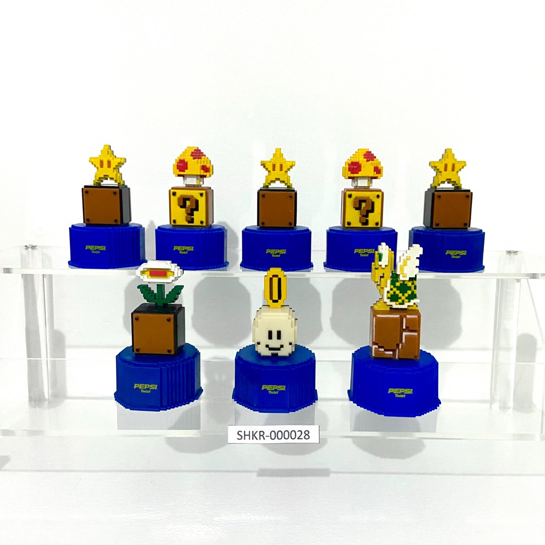 Pepsi Twist x Super Mario Bros. Bottle Cap Figures Set of 8, Hobbies ...