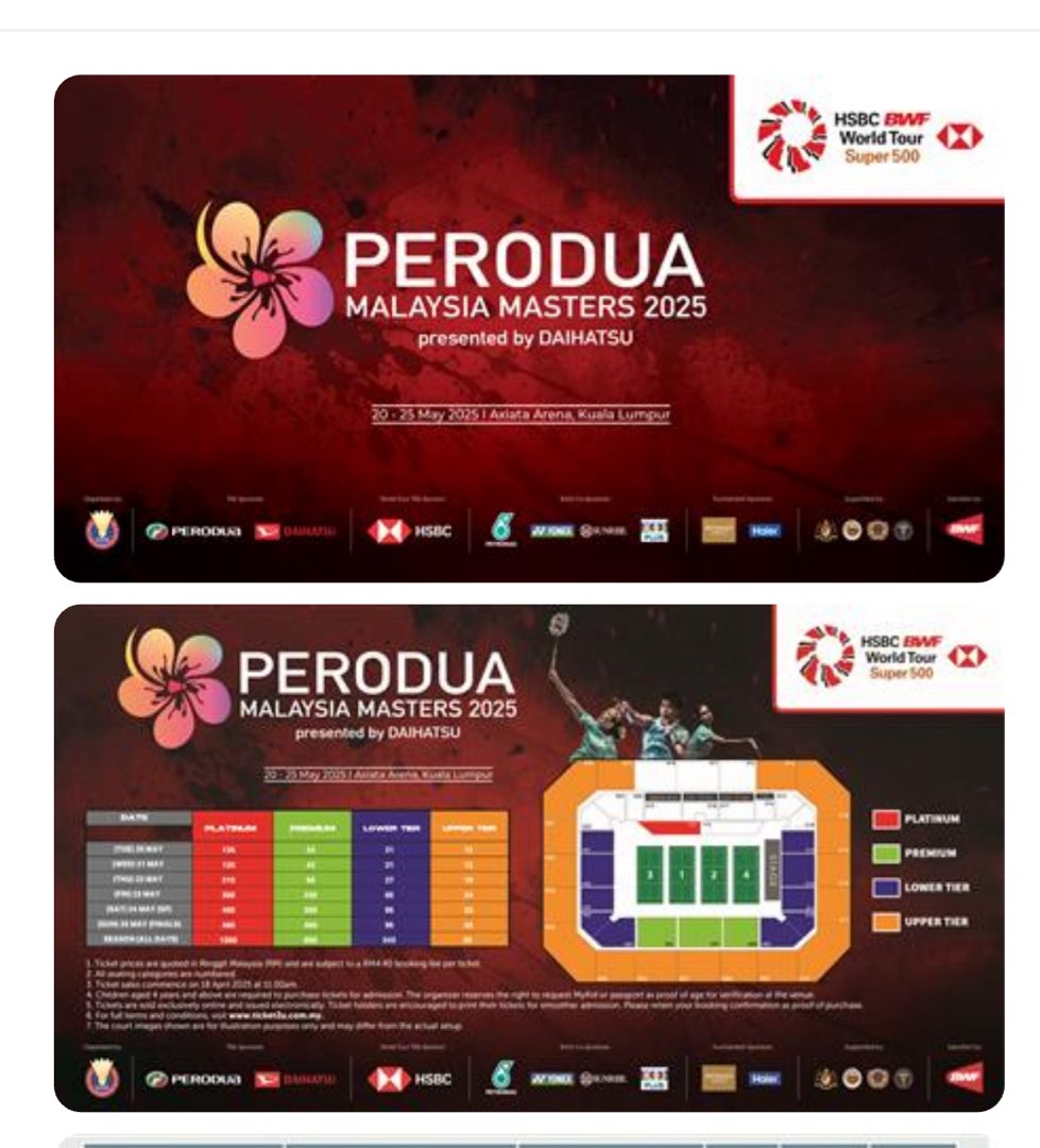 Perodua master tiket, Tickets & Vouchers, Event Tickets on Carousell