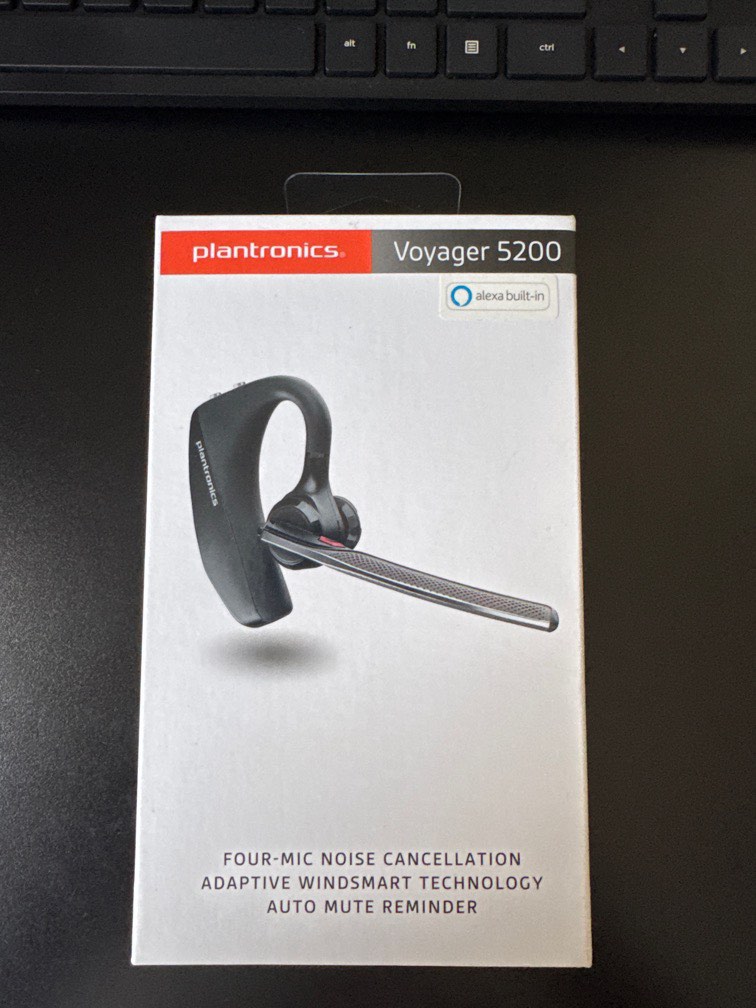 Plantronics PLT Poly Voyager 5200 Bluetooth Headset, Audio, Earphones ...