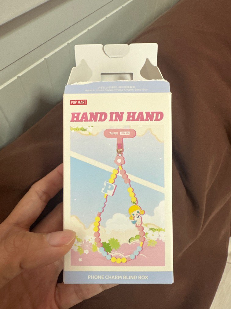 Popmart Hand in Hand phone charm, Hobbies & Toys, Toys & Games on Carousell