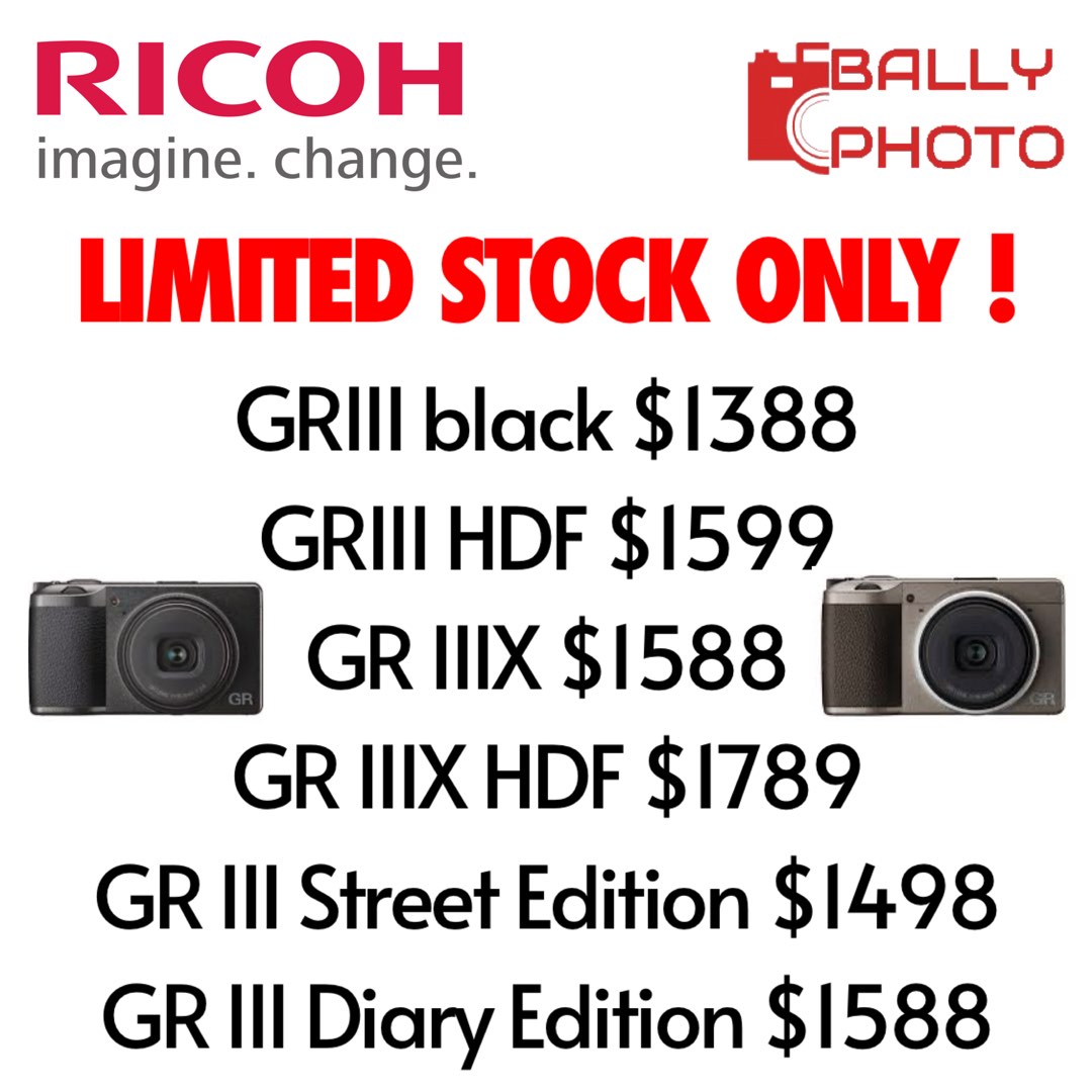 RICOH GR III black | GR 3 Street Edition | GR3X | GRIII Diary Edition | GR3 HDF | GRIIIx HDF ...