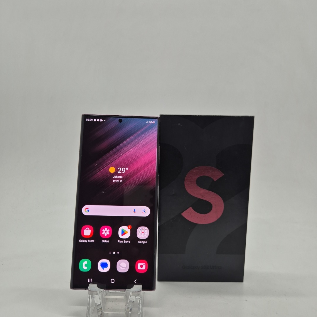 Samsung Galaxy S22 Ultra 5G 12GB/256GB Burgundy - Standard Box, Telepon ...