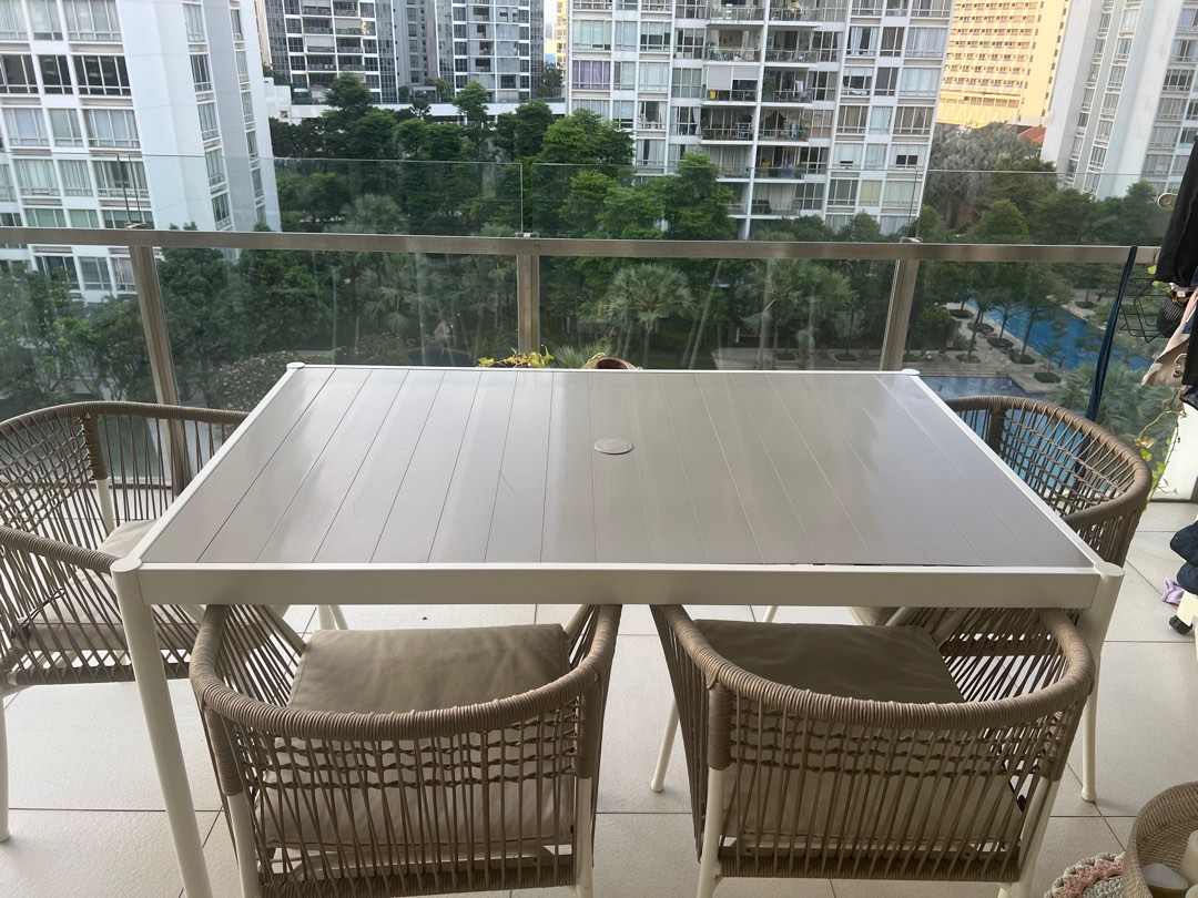 SEGERON IKEA OUTDOOR TABLE and CHAIR set, Furniture & Home Living ...