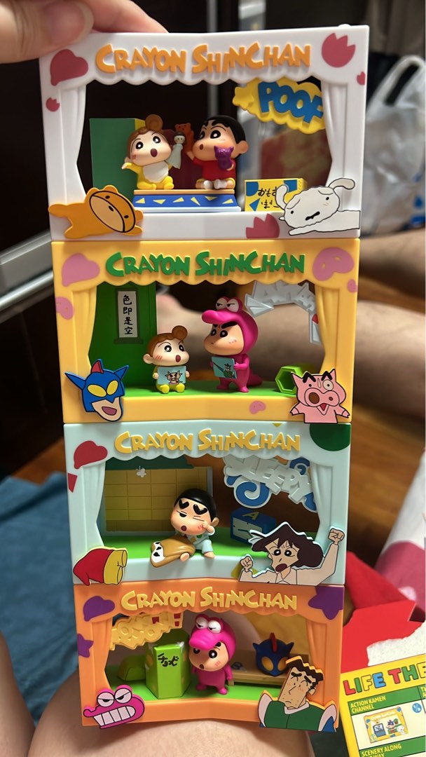 Selling Life Theatre Crayon Shin Chan Popmart @ $12 each, Hobbies ...