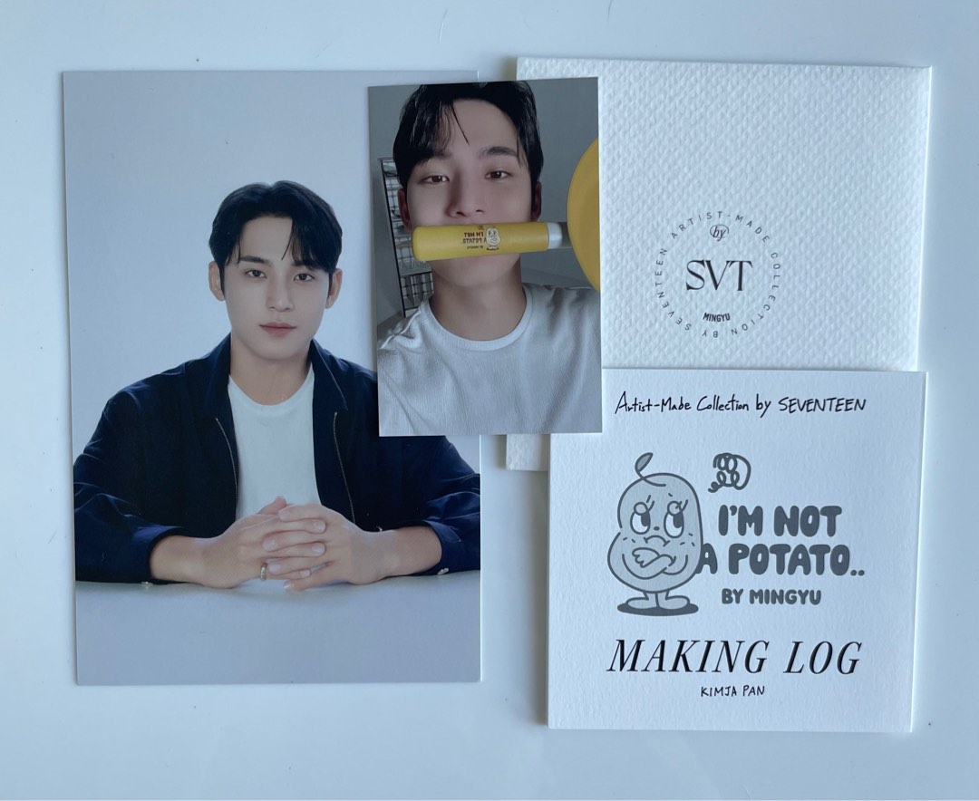 Seventeen SVT AMC Artist Made Collection Mingyu pc postcard, Hobbies ...