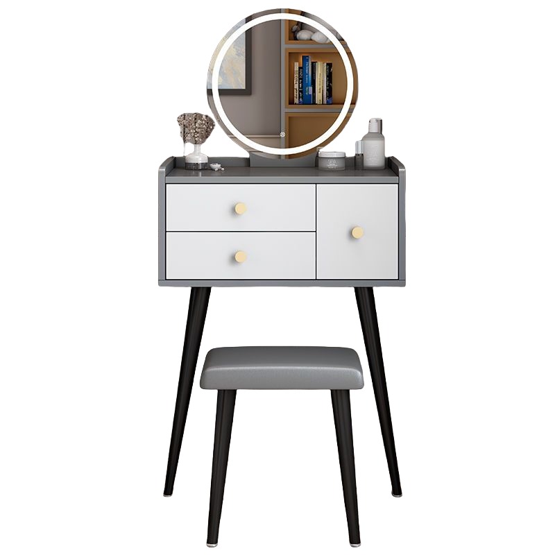 Simple dressing table small mini dressing table cosmetic storage ...