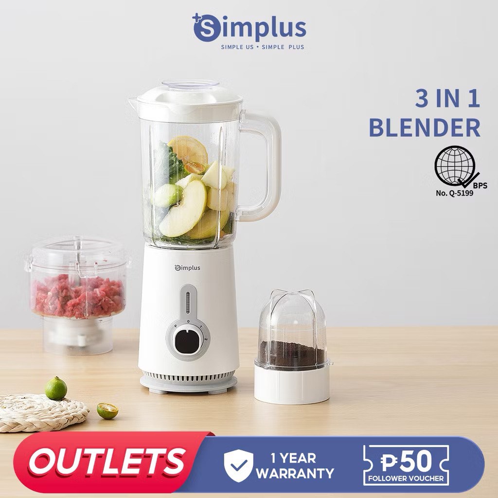 Simplus 3 in 1 blender, TV & Home Appliances, Kitchen Appliances, Juicers, Blenders & Grinders ...
