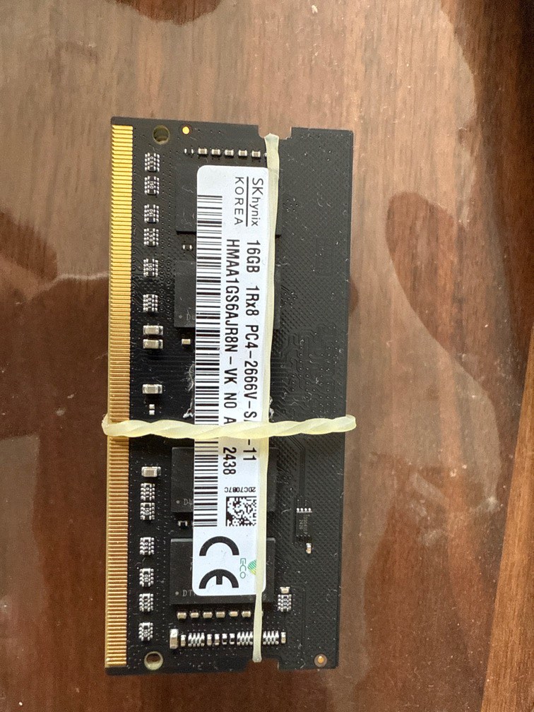 SKhynix 16GB DDR4 2666 Notebook Memory, 電腦＆科技, 手提電腦 - Carousell