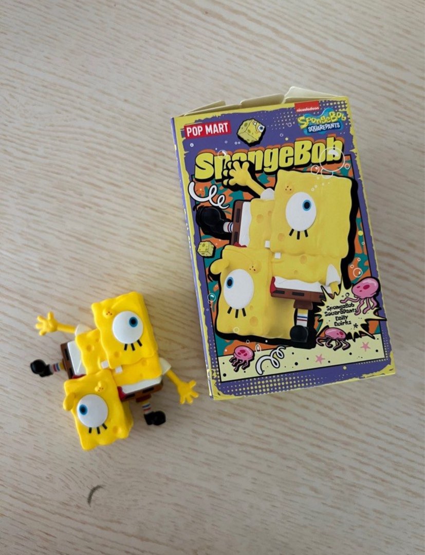 Spongebob Daily Quirks Pop Mart Split, Hobbies & Toys, Toys & Games on ...