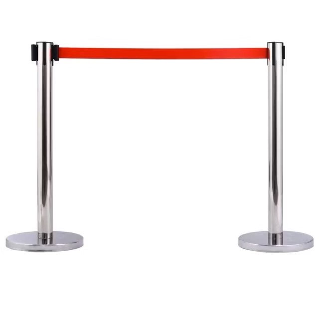 Stainless Steel Queue Up Stand Retractable Belt 2 Meter 90cm Q-Up Pole ...
