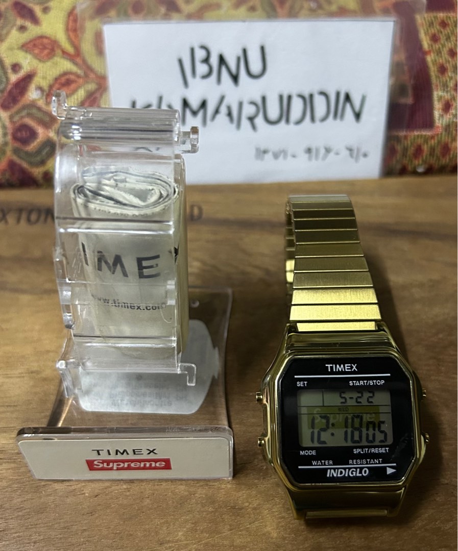 Supreme X Timex Digital Watch, Men's Fashion, Watches & Accessories ...