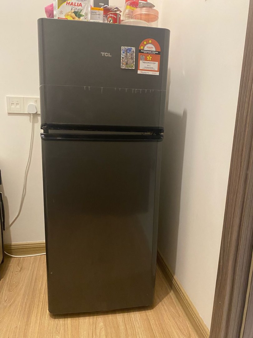 TCL 165L Two-Door Top Mounted Refrigerator Mini Fridge, TV & Home ...