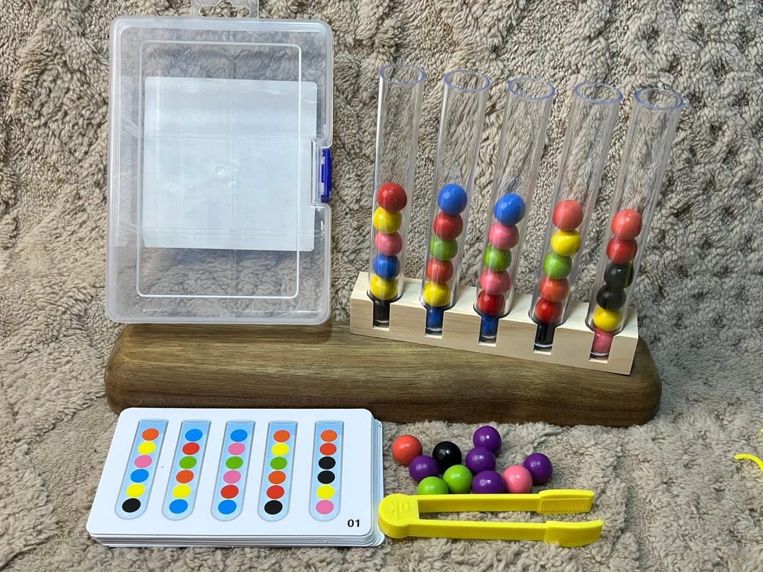 Test Tube Bead Sorting Game, Hobbies & Toys, Toys & Games on Carousell