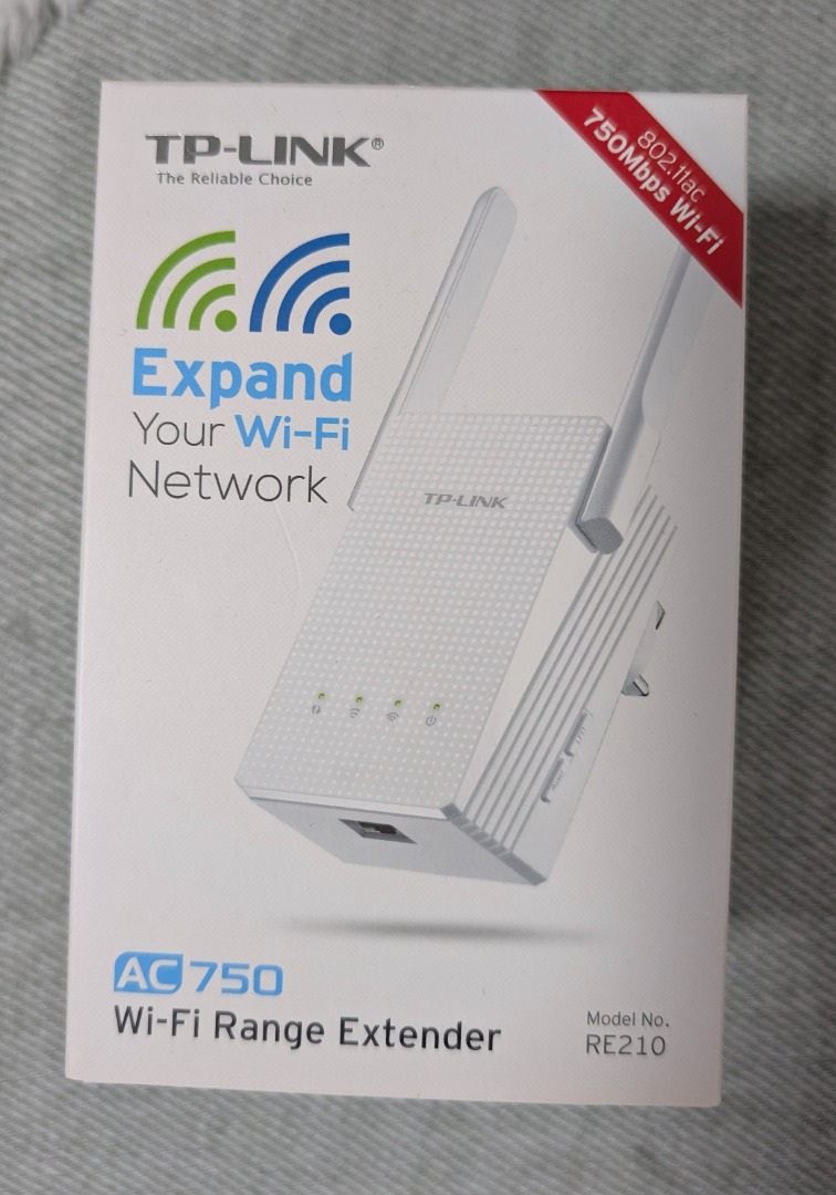 TP-Link AC 750 Wi-Fi Range Extender Model RE210, Computers & Tech ...