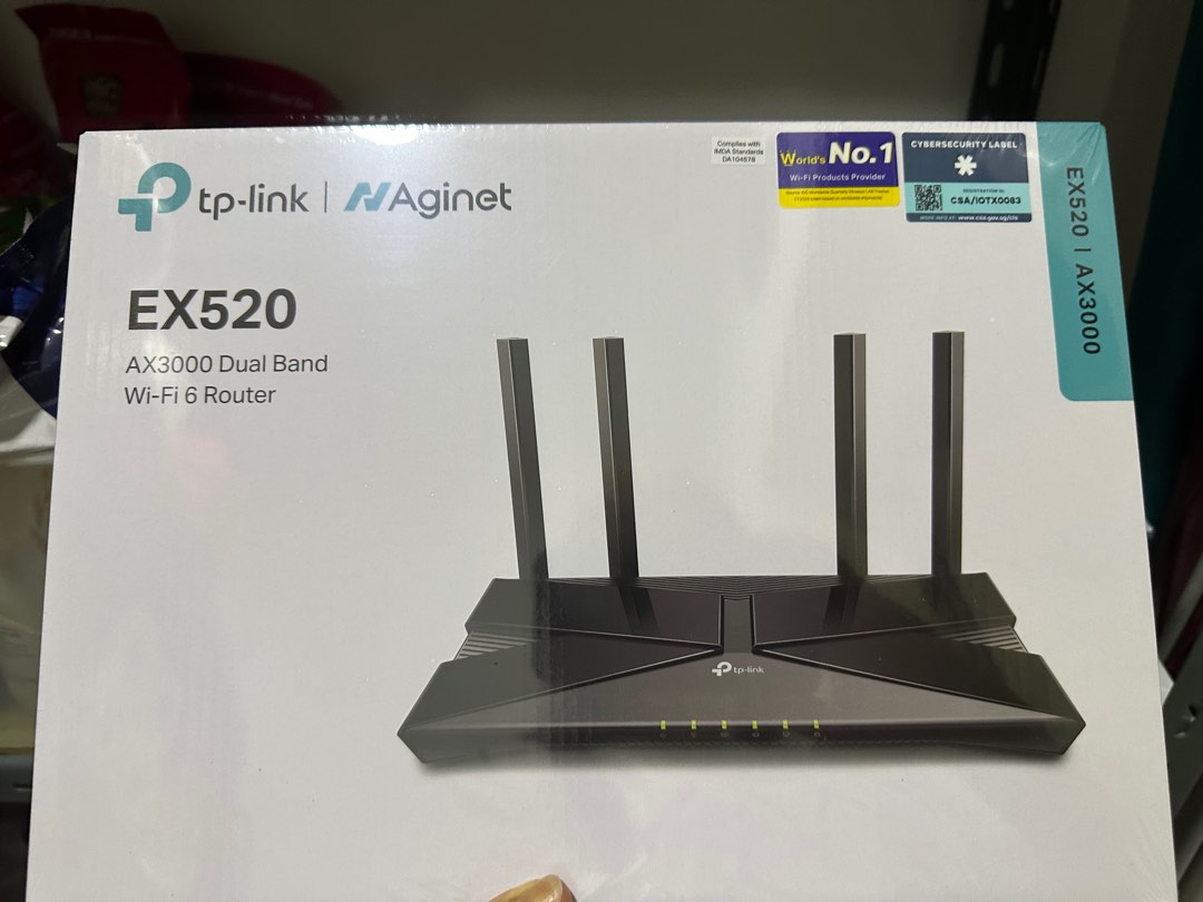 TP-Link wifi 6 Router EX 520, Computers & Tech, Parts & Accessories, Networking on Carousell