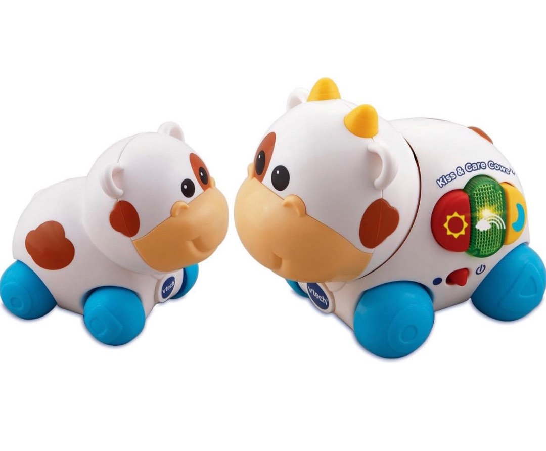 VTech Kiss and Care Cows Teaches Feelings Pretend Play, Babies & Kids ...