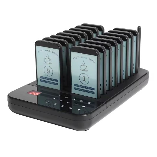 Wireless Restaurant Pager System16 Beepers Queue Paging System for ...