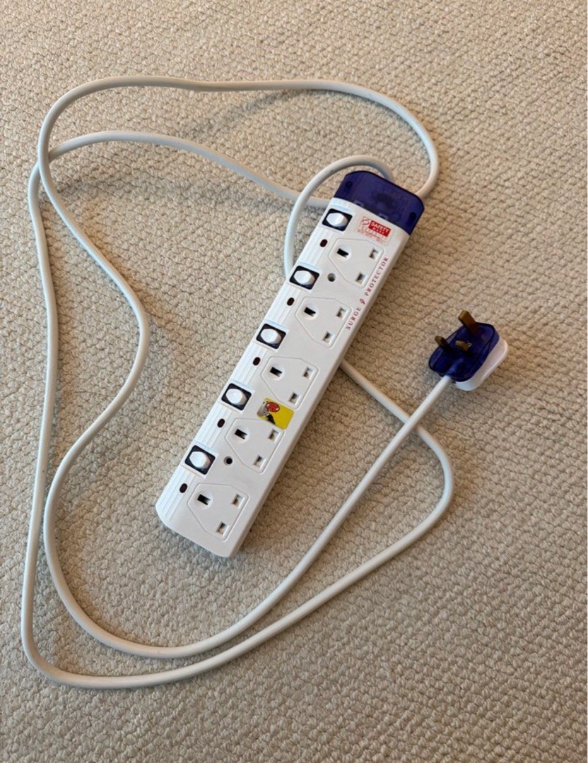 x2 TWO Extension Cord, TV & Home Appliances, Electrical, Adaptors ...